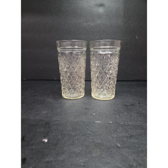 Anchor Hocking | Dining | Anchor Hocking Quilted Tumblers Diamond Glass ...